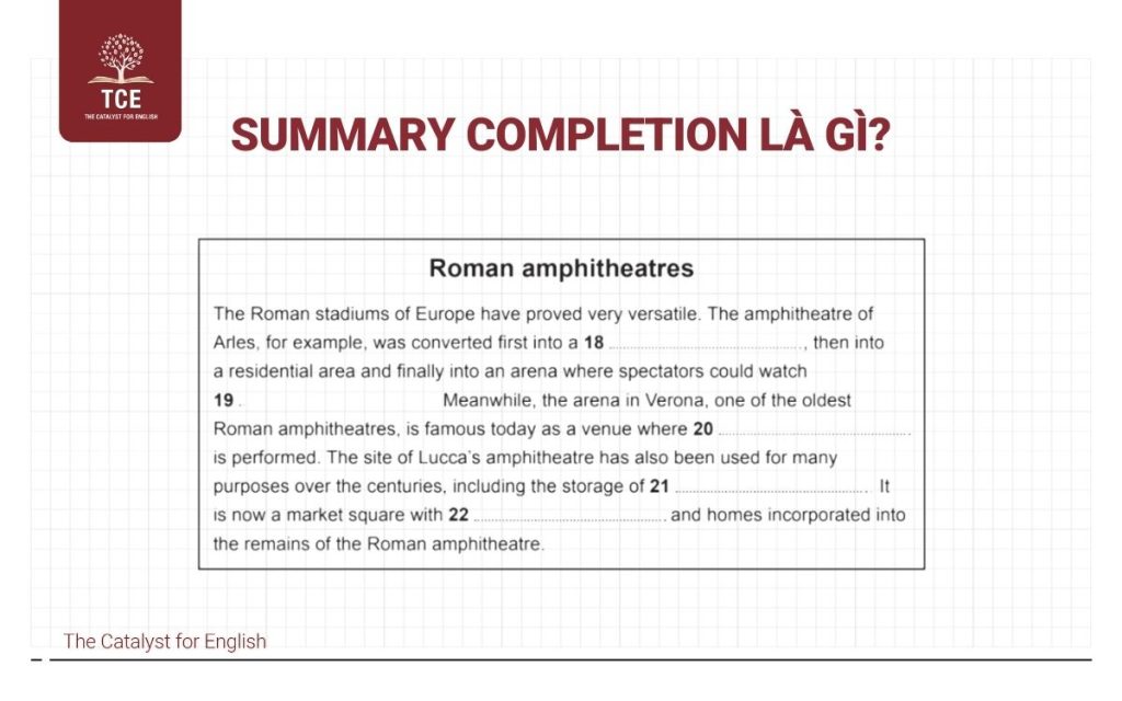 Cách xử lý dạng bài Summary Completion IELTS Reading | The Catalyst for ...