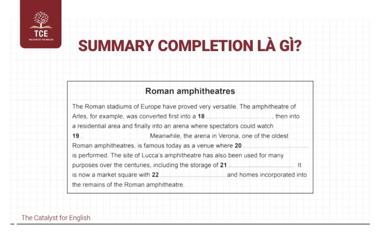Cách xử lý dạng bài Summary Completion IELTS Reading | The Catalyst for ...