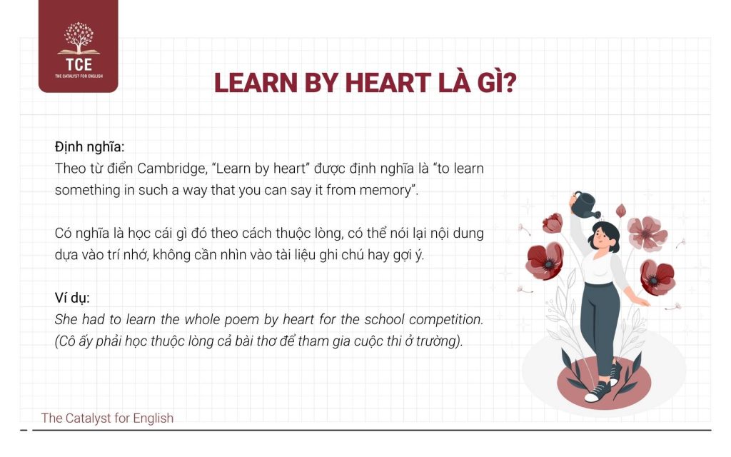 Thành ngữ Learn by heart là gì và chi tiết cách sử dụng | The Catalyst ...