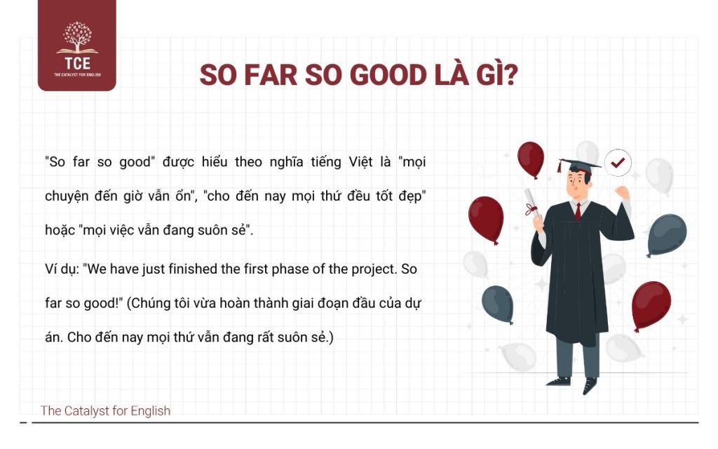 Ý nghĩa và cách dùng So Far So Good trong tiếng Anh | The Catalyst for ...
